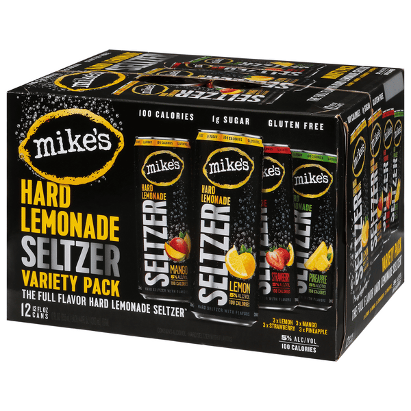 Mike's Hard Lemonade Seltzer, Variety Pack 12Pk | Hy-Vee Aisles Online ...