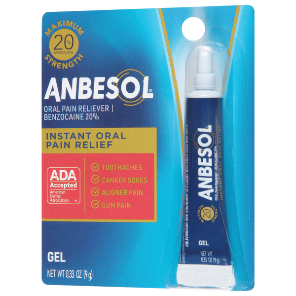 Anbesol Instant Pain Relief, Maximum Strength, Gel | Hy-Vee Aisles ...