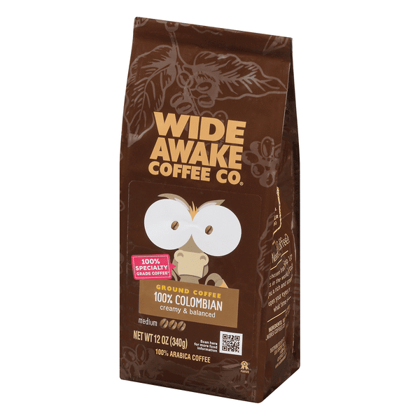 Wide Awake Coffee Co. Medium 100% Colombian Ground Coffee | Hy-Vee ...