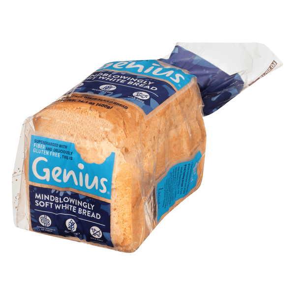 Genius Sliced Gluten Free White Bread 14.1 oz | Hy-Vee Aisles Online ...