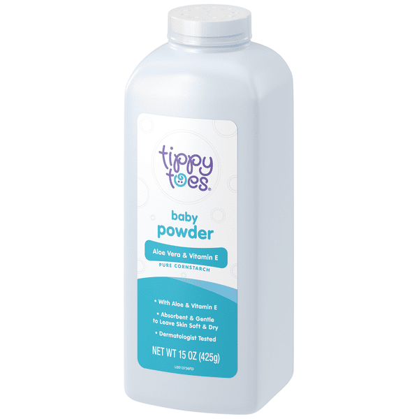 Tippy Toes Pure Cornstarch Baby Powder | Hy-Vee Aisles Online Grocery ...