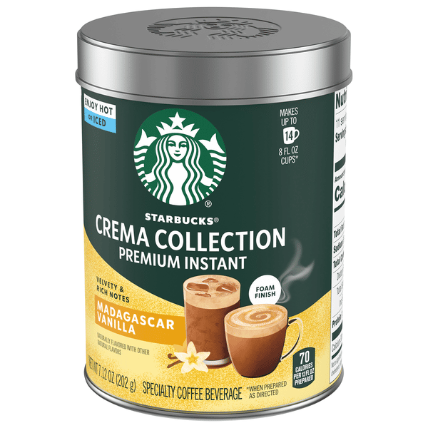 Starbucks Crema Collection Premium Instant, Madagascar Vanilla | Hy-Vee ...
