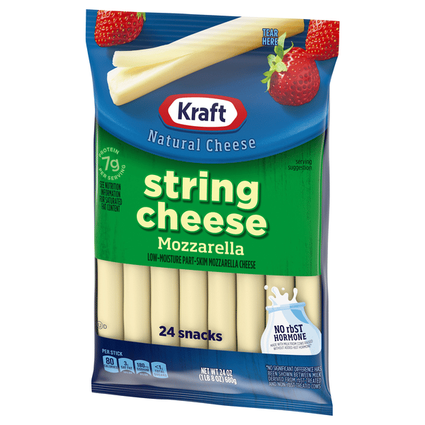 Kraft Mozzarella String Cheese 24Ct | Hy-Vee Aisles Online Grocery Shopping