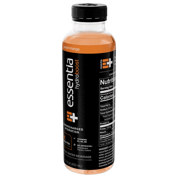 Essentia HydroBoost Enhanced Water Beverage, Peach Mango | Hy-Vee ...