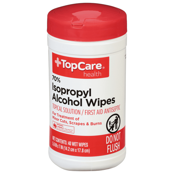 TopCare, Isopropyl Alcohol Wipes, 70% Solution | Hy-Vee Aisles Online ...