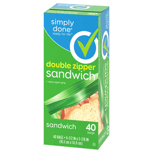 Simply Done Zipper Sandwich Bags | Hy-Vee Aisles Online Grocery Shopping