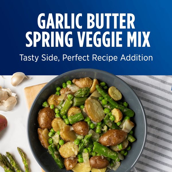Birds Eye Fusions Spring Mix Garlic Butter Sauce, Frozen Side , 11 oz ...