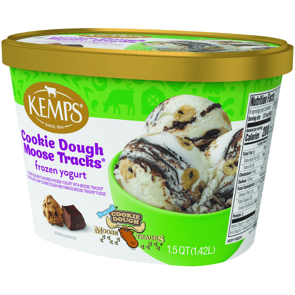 Kemps Cookie Dough Moose Tracks Frozen Yogurt | Hy-Vee Aisles Online ...