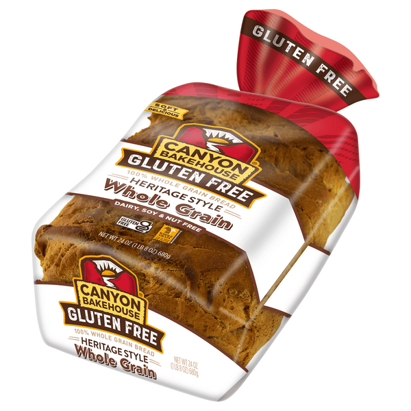 Canyon Bakehouse Heritage Style Whole Grain Gluten Free Bread, Large ...