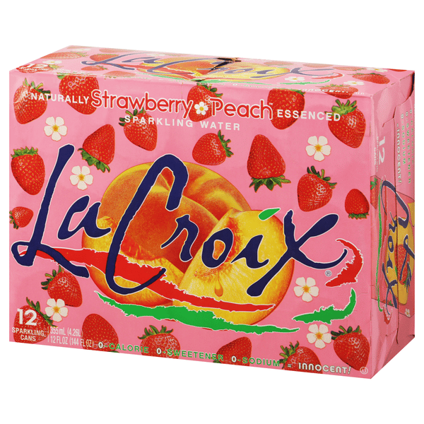 LaCroix Strawberry Peach, Sparkling Water 12Pk | Hy-Vee Aisles Online ...