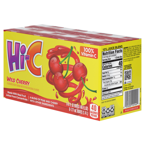 Hi-C Wild Cherry 8PK | Hy-Vee Aisles Online Grocery Shopping