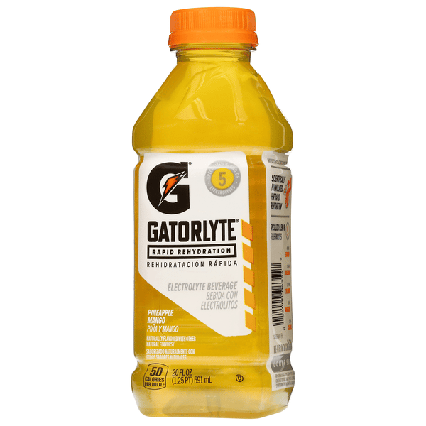 Gatorlyte Electrolyte Beverage, Rapid Rehydration, Pineapple Mango | Hy ...
