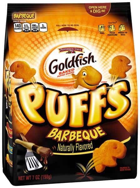 Pepperidge Farm Goldfish Baked Puffed Snacks, Barbecue | Hy-Vee Aisles ...