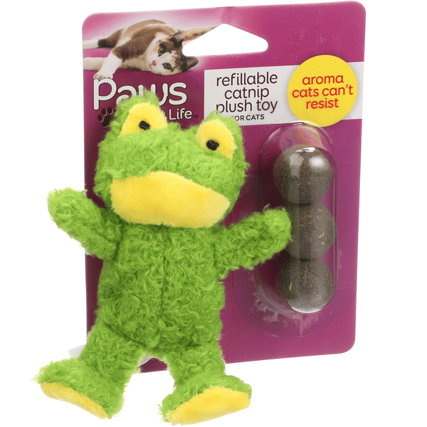 Paws Happy Life Refillable Frog Catnip Plush Toy for Cats | Hy-Vee ...