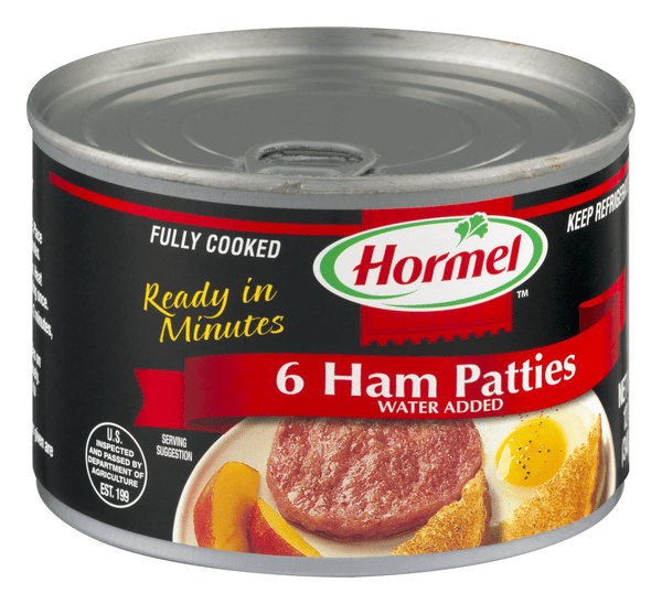 Hormel Patties Fully Cooked 6Ct Ham 12 Oz Can | Hy-Vee Aisles Online ...