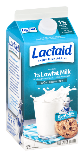 Lactaid 100% Lactose Free 1% Lowfat Milk | Hy-Vee Aisles Online Grocery ...