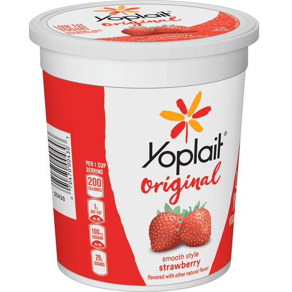 Yoplait Original Smooth Style Strawberry Flavored Low Fat Yogurt | Hy ...