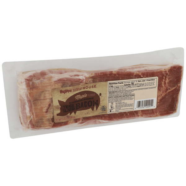 Hy-Vee Blue Ribbon Maple Naturally Smoked Thick Sliced Bacon | Hy-Vee ...