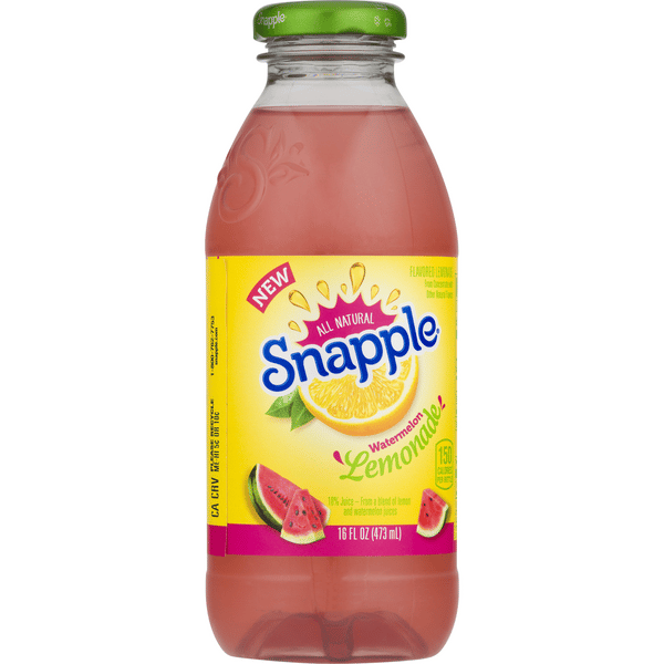 Snapple Watermelon Lemonade, 16 fl oz bottle | Hy-Vee Aisles Online ...