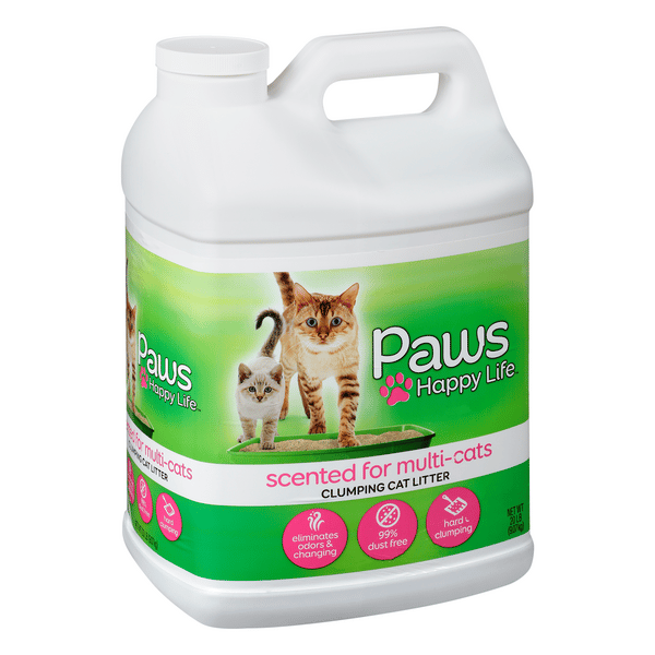 Paws Happy Life Scented for Multi Cats Clumping Cat Litter | Hy-Vee ...