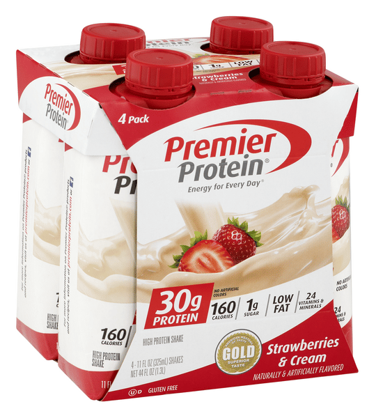 Premier Protein High Protein Shake Strawberries & Cream 4Pk | Hy-Vee ...