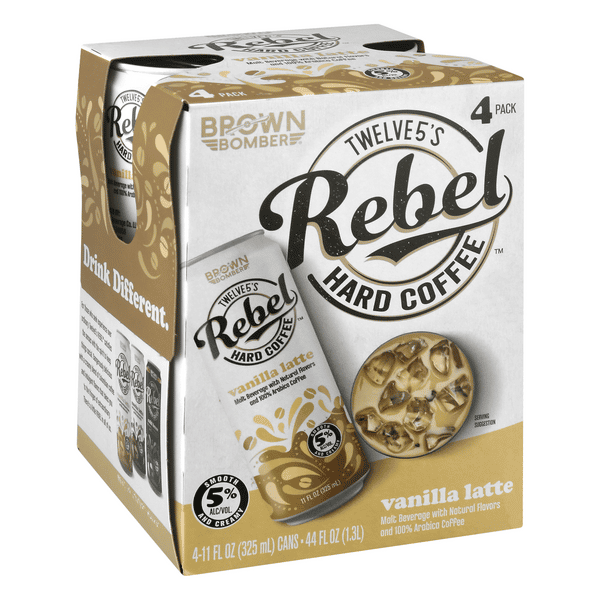 Rebel Hard Coffee 4 Pack Vanilla Latte Malt Beverage 4 ea | Hy-Vee ...