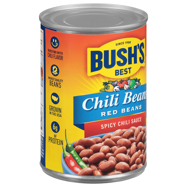 Bush's Chili Beans Red Beans in Hot Chili Sauce | Hy-Vee Aisles Online ...