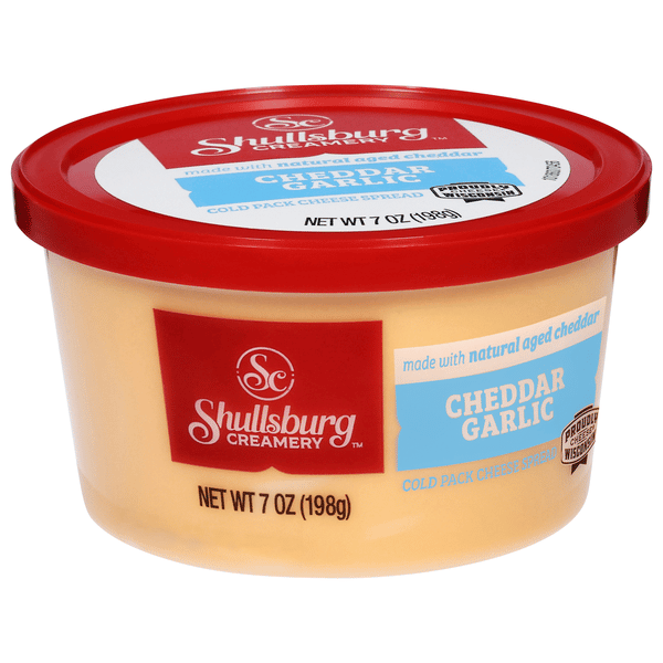 Shullsburg Creamery Cheese Spread, Cheddar Garlic, Cold Pack | Hy-Vee ...