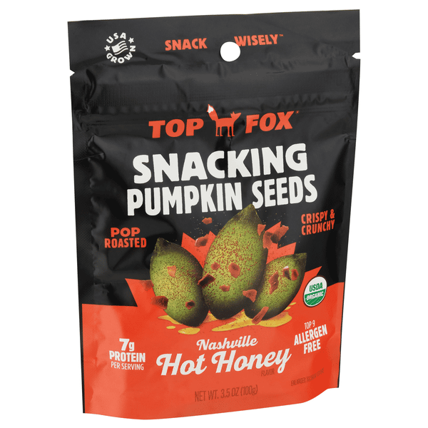 Top Fox Snacking Pumpkin Seeds, Nashville Hot Honey | Hy-Vee Aisles ...