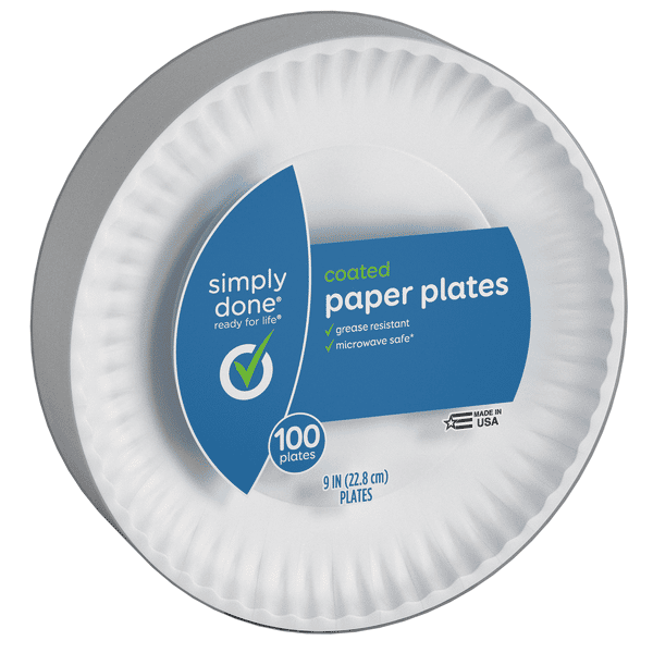 Simply Done Coated 9" Paper Plates | Hy-Vee Aisles Online Grocery Shopping