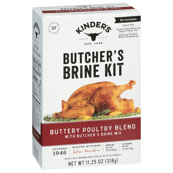 Kinder's Butcher's Brine Kit, Buttery Poultry Blend | Hy-Vee Aisles ...