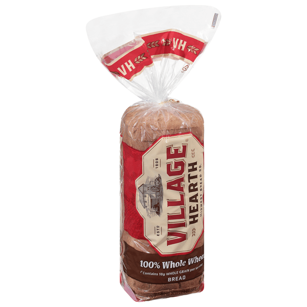 Village Hearth 100% Whole Wheat Bread | Hy-Vee Aisles Online Grocery ...