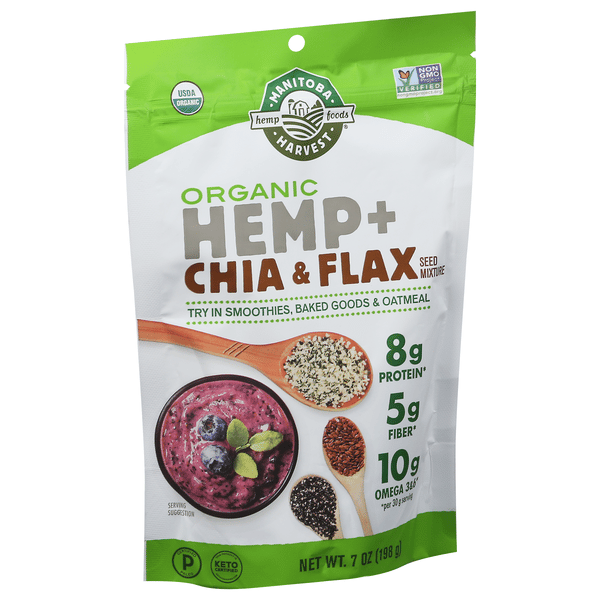 Manitoba Harvest Organic Hemp+Chia & Flax Seed Mixture | Hy-Vee Aisles ...
