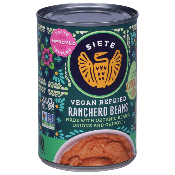 Siete Vegan Refried Ranchero Beans | Hy-Vee Aisles Online Grocery Shopping