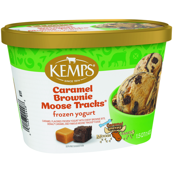 Kemps Caramel Brownie Moose Tracks Frozen Yogurt | Hy-Vee Aisles Online ...
