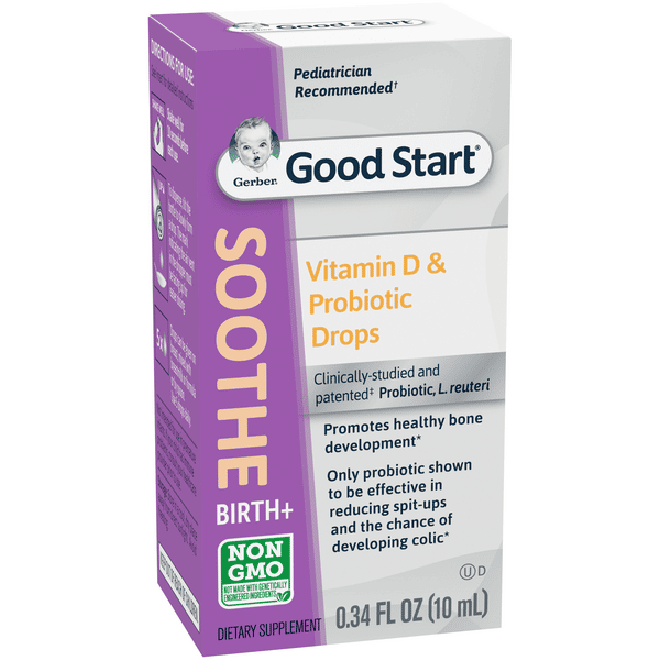 Gerber Soothe Vitamin D & Probiotic Drops | Hy-Vee Aisles Online ...