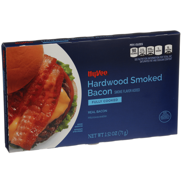 Hy-Vee Fully Cooked Hickory Smoked Bacon | Hy-Vee Aisles Online Grocery ...