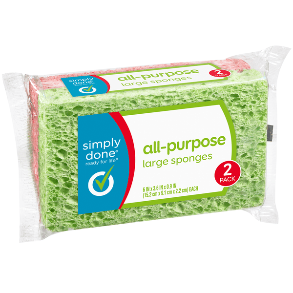 Simply Done All Purpose Large Sponges | Hy-Vee Aisles Online Grocery ...