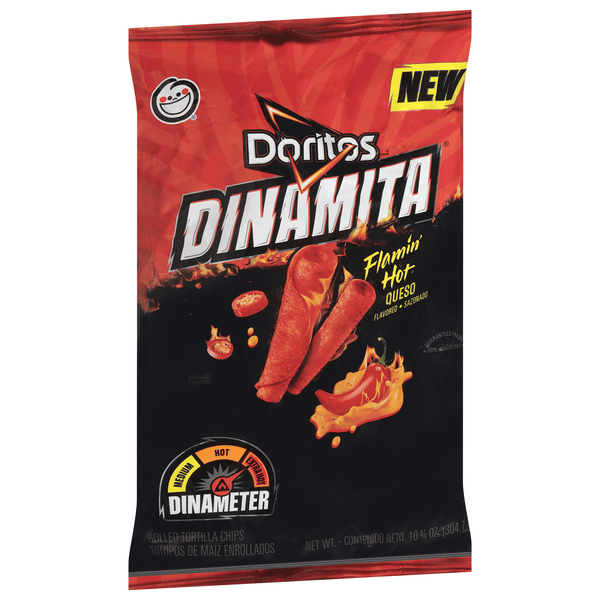 Doritos Dinamita Flamin Hot Queso Flavored Rolled Tortilla Chips | Hy ...