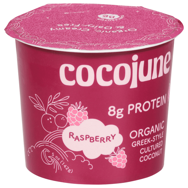 Cocojune Organic Greek-Style Cultured Coconut Raspberry Yogurt | Hy-Vee ...