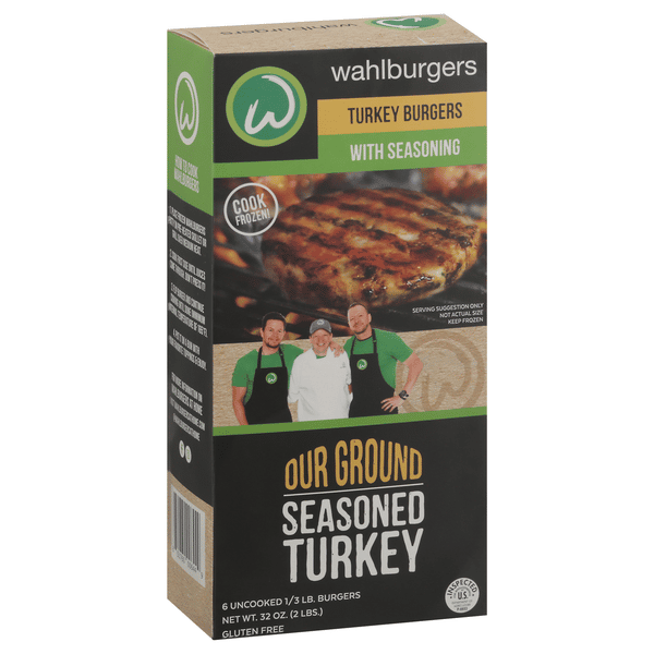 Wahlburgers Turkey Burgers with Seasoning, 6Ct | Hy-Vee Aisles Online ...
