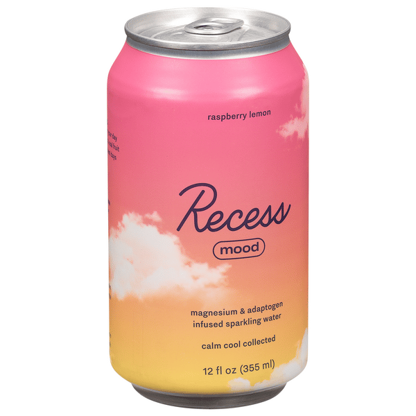 Recess Mood Raspberry Lemon Sparkling Water 12 fl oz | Hy-Vee Aisles ...