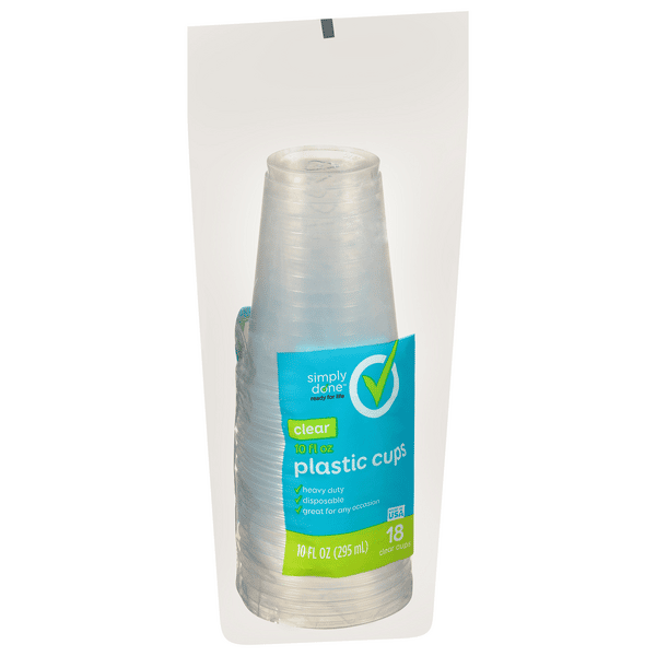 Simply Done Clear Plastic Cups 10 FL OZ | Hy-Vee Aisles Online Grocery ...