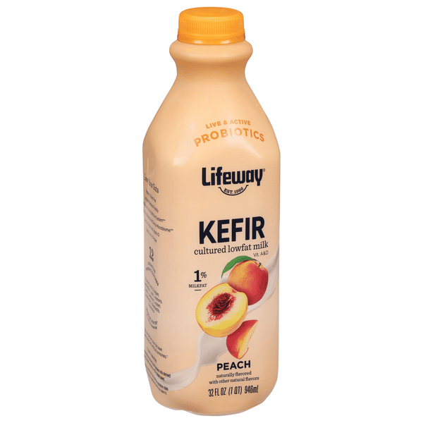 Lifeway Kefir, Peach Cultured Lowfat Milk | Hy-Vee Aisles Online ...