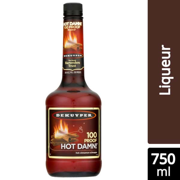 DeKuyper 100 Proof Hot Damn! Cinnamon Schnapps Liqueur 750 ml | Hy-Vee ...