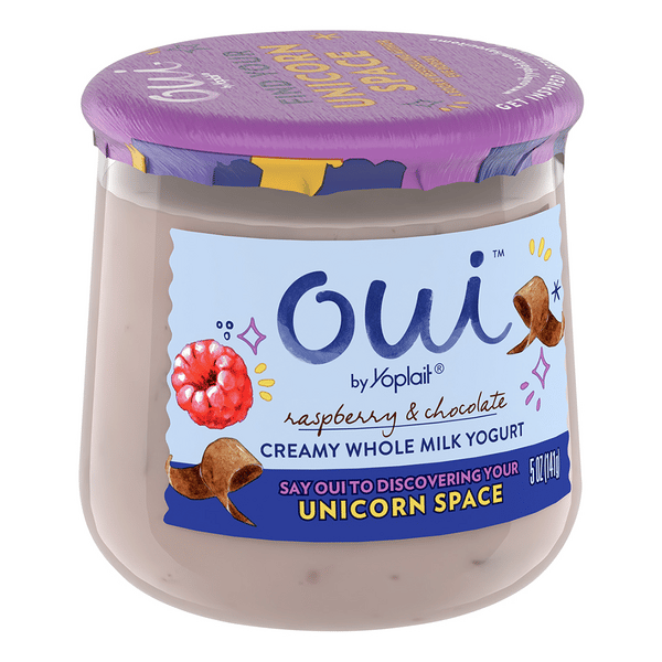 Oui by Yoplait Raspberry Chocolate Chip French Style Yogurt, 5 OZ | Hy ...