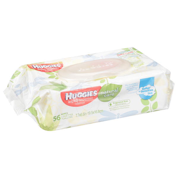 Huggies Natural Care Fragrance Free Baby Wipes | Hy-Vee Aisles Online ...