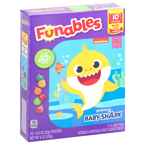 Funables Nickelodeon Pinkfong Baby Shark Assorted Fruit Flavored Snacks ...