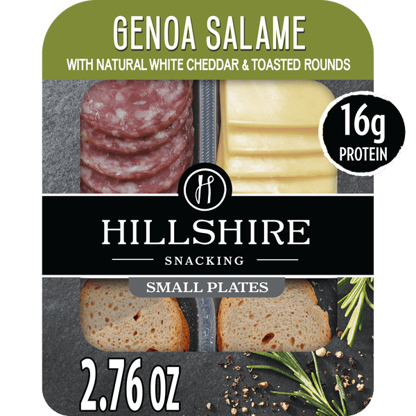 Hillshire Snacking Protein Small Plates, Genoa Salami Deli Lunch Meat ...