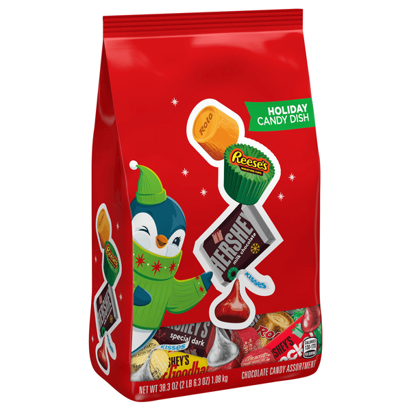 Hershey's Holiday Candy Dish Chocolate Candy Assortment | Hy-Vee Aisles ...
